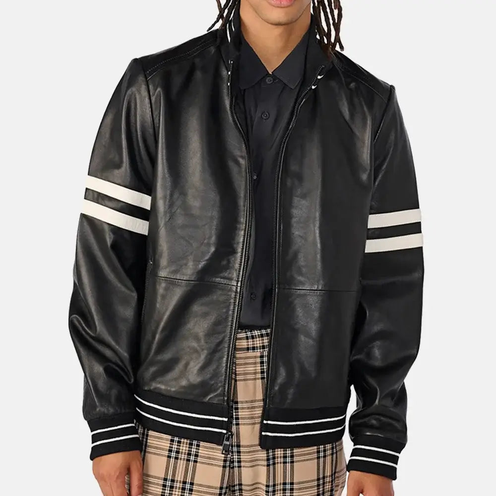 Dead Star Leather Jacket | Leather Bomber Jacket – M Dome