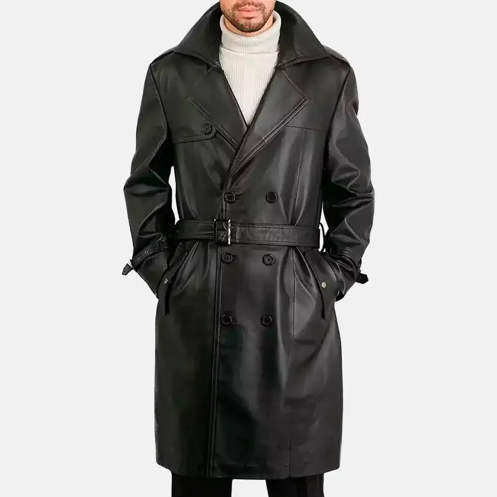Star Follower Double Breasted Mens Duster Coat – M Dome